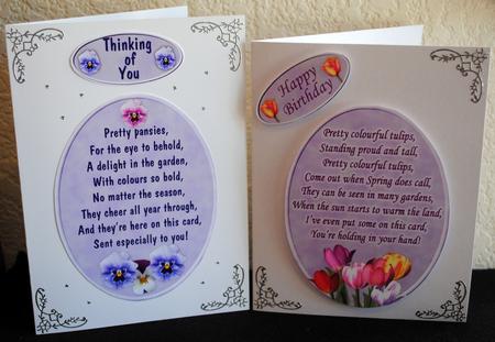 Three Flower Verse Topper with Sentiments - CUP583266_1035 | Craftsuprint