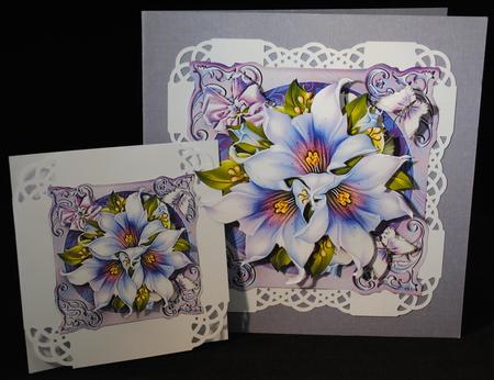 Soft Vintage Violet Flowers Card - CUP622341_1641 | Craftsuprint