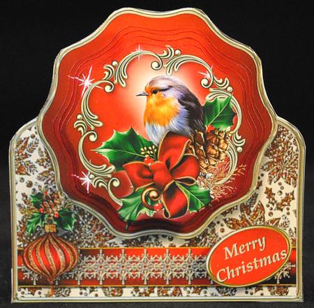 Christmas Robin - Stand-up Wavy Pyramid Card Mini Kit - CUP631797_1648 ...