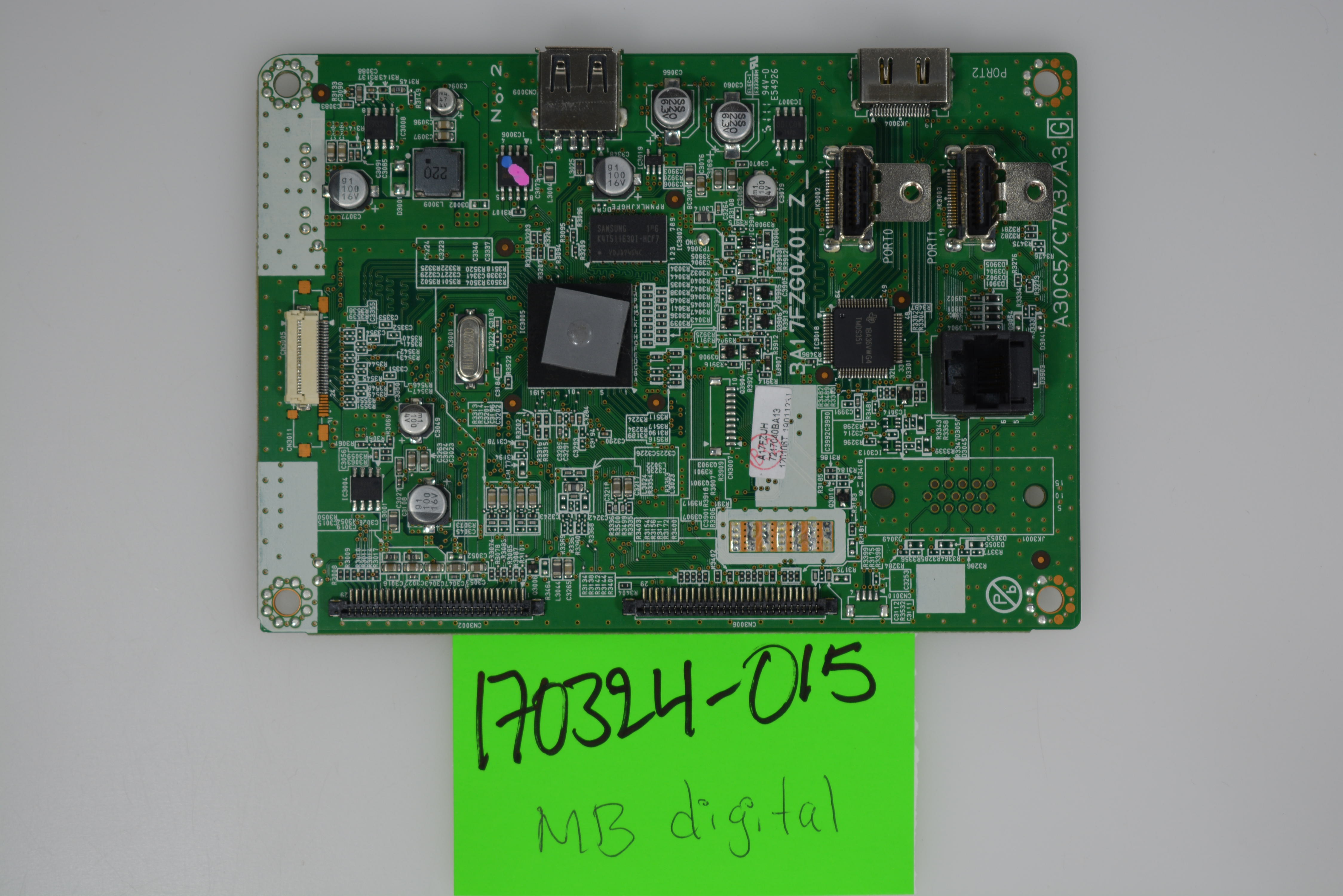 PHILIPS 32HFL3663S/F7 Mainboard Digital A30C5/C7A3 G ; BA17FZG0401 Z_1 ...