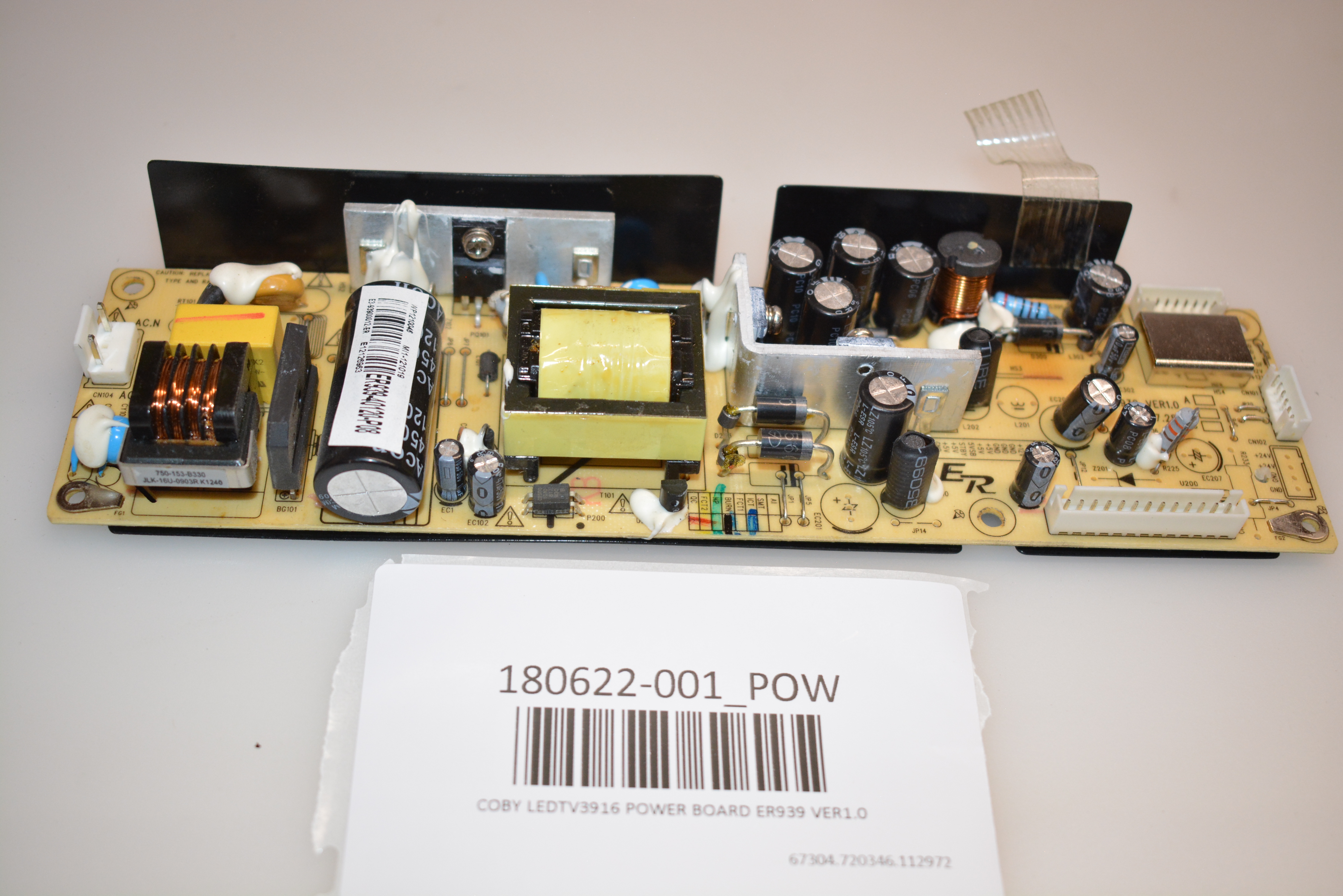 COBY LEDTV3916 POWER BOARD ER939 VER1.0 | eBay