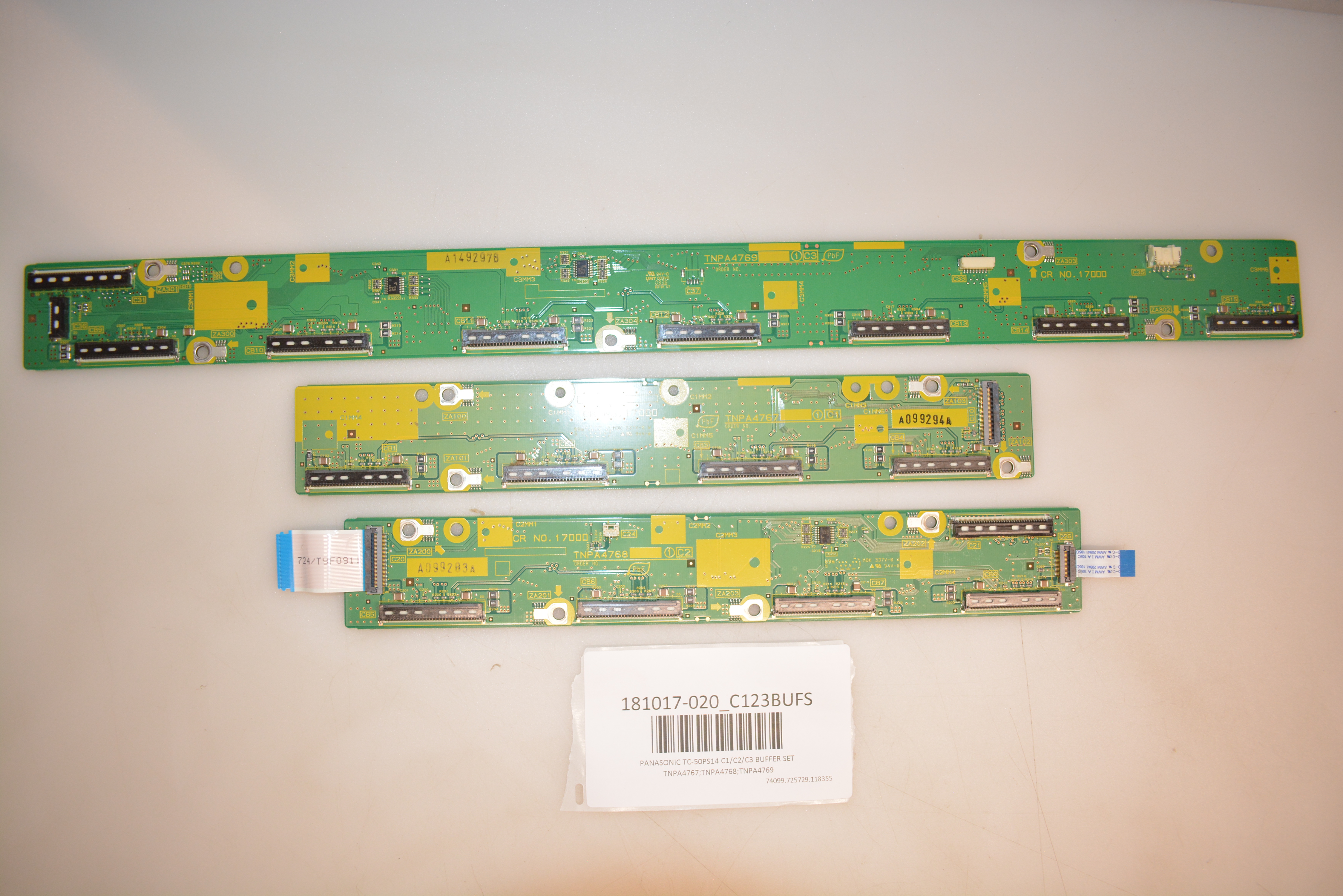 PANASONIC TC-50PS14 C1/C2/C3 BUFFER SET TNPA4767;TNPA4768;TNPA4769 | eBay