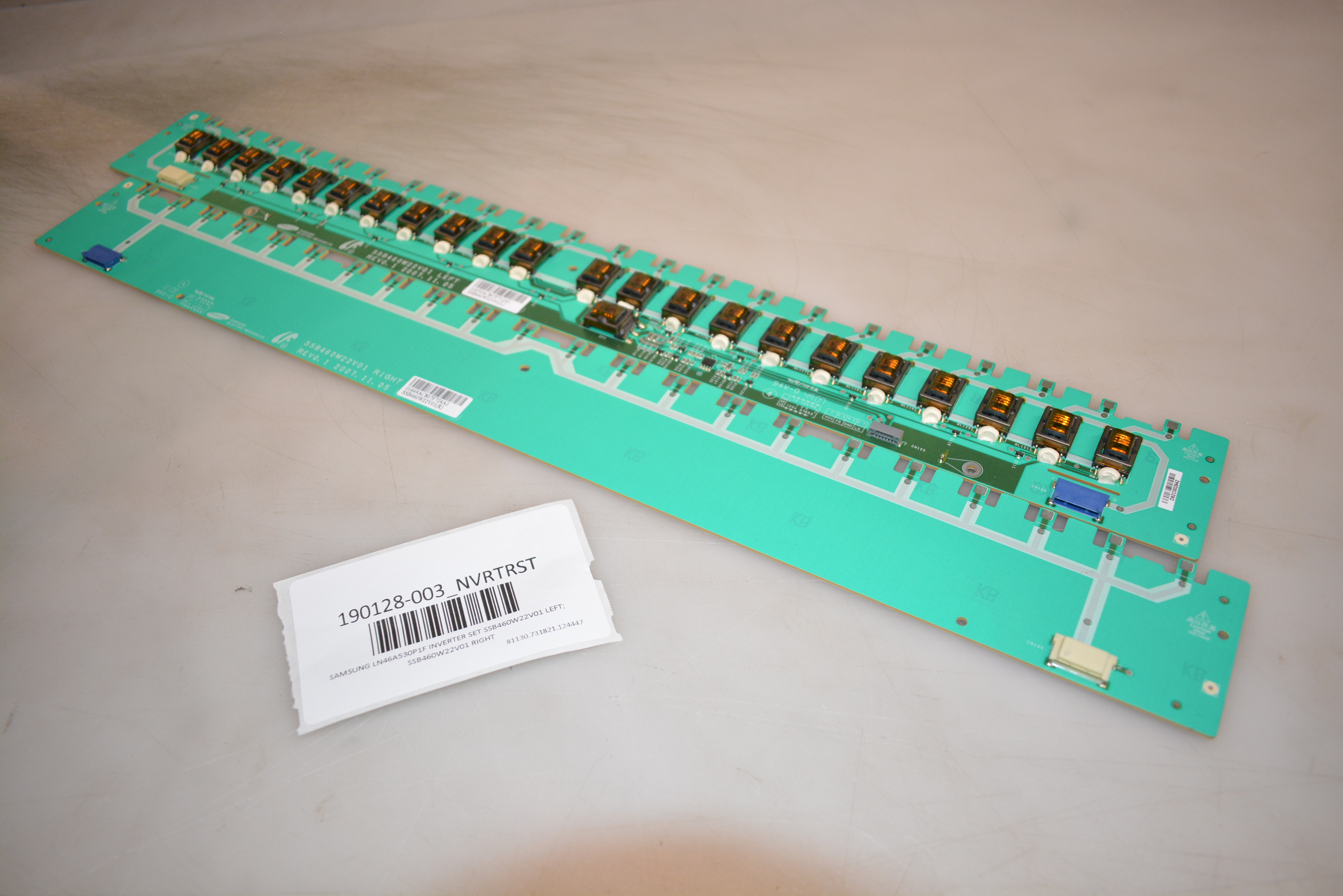 SAMSUNG LN46A530P1F INVERTER SET SSB460W22V01 LEFT; SSB460W22V01 RIGHT ...