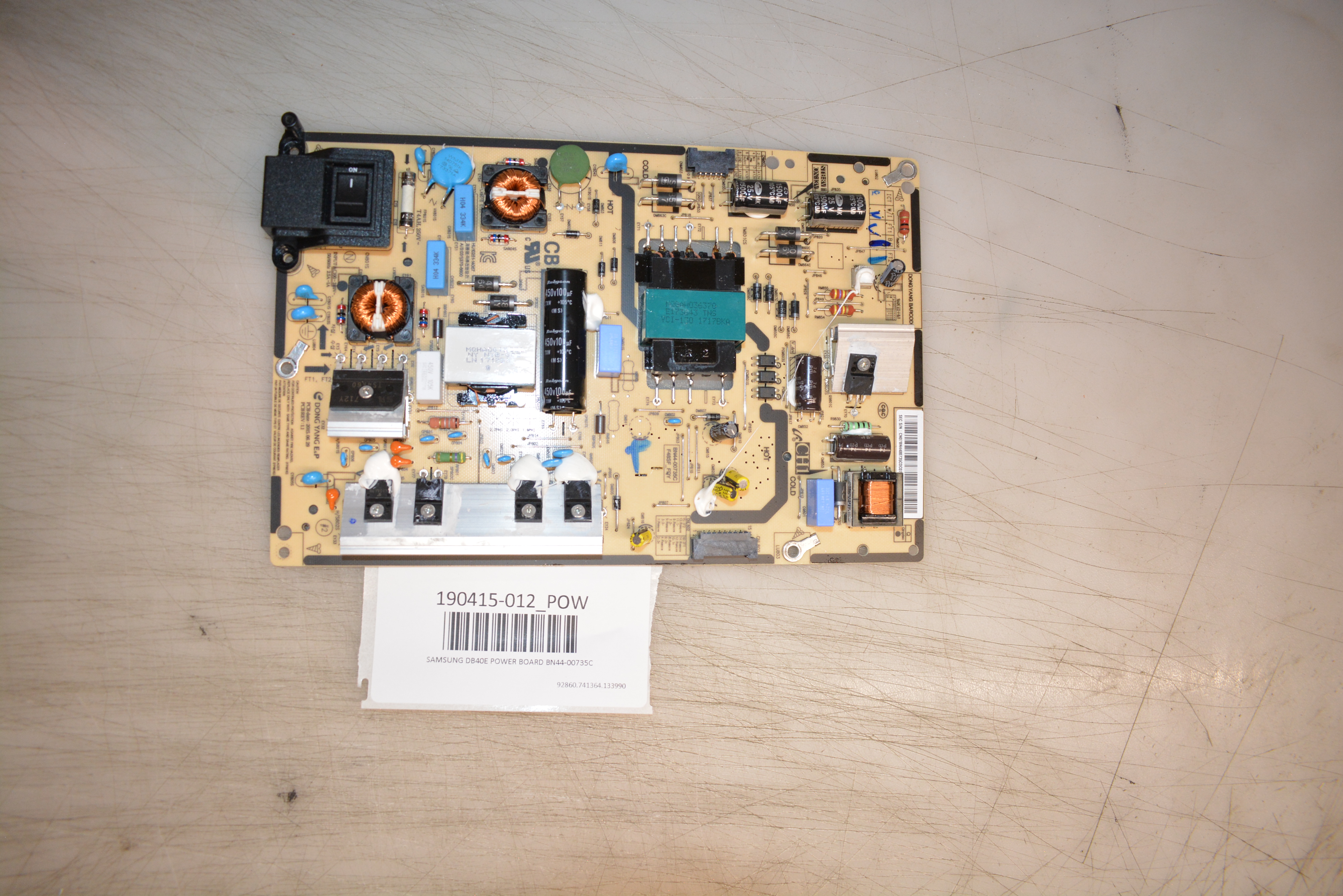 SAMSUNG DB40E POWER BOARD BN44-00735C | eBay