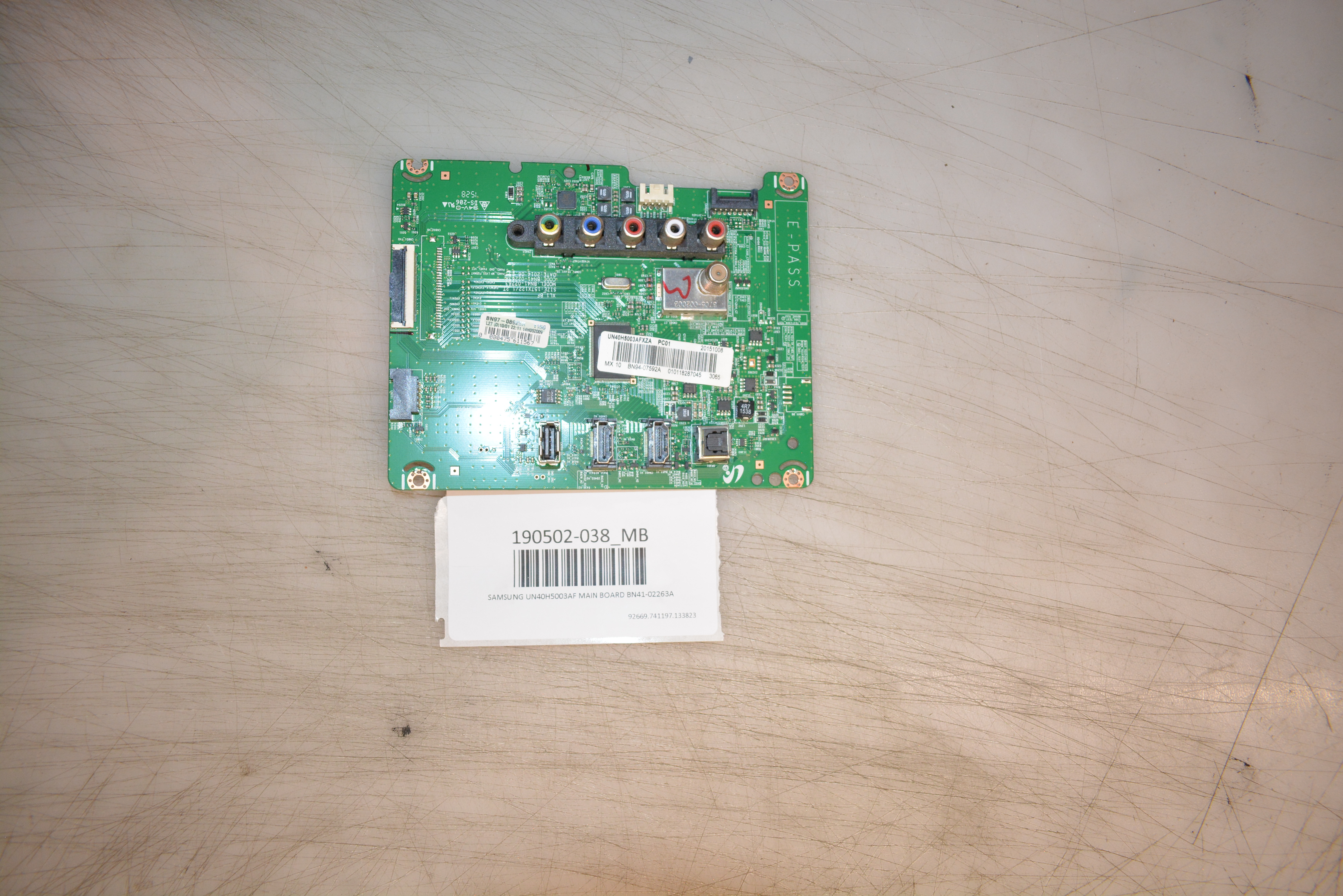 SAMSUNG UN40H5003AF MAIN BOARD BN41-02263A | eBay
