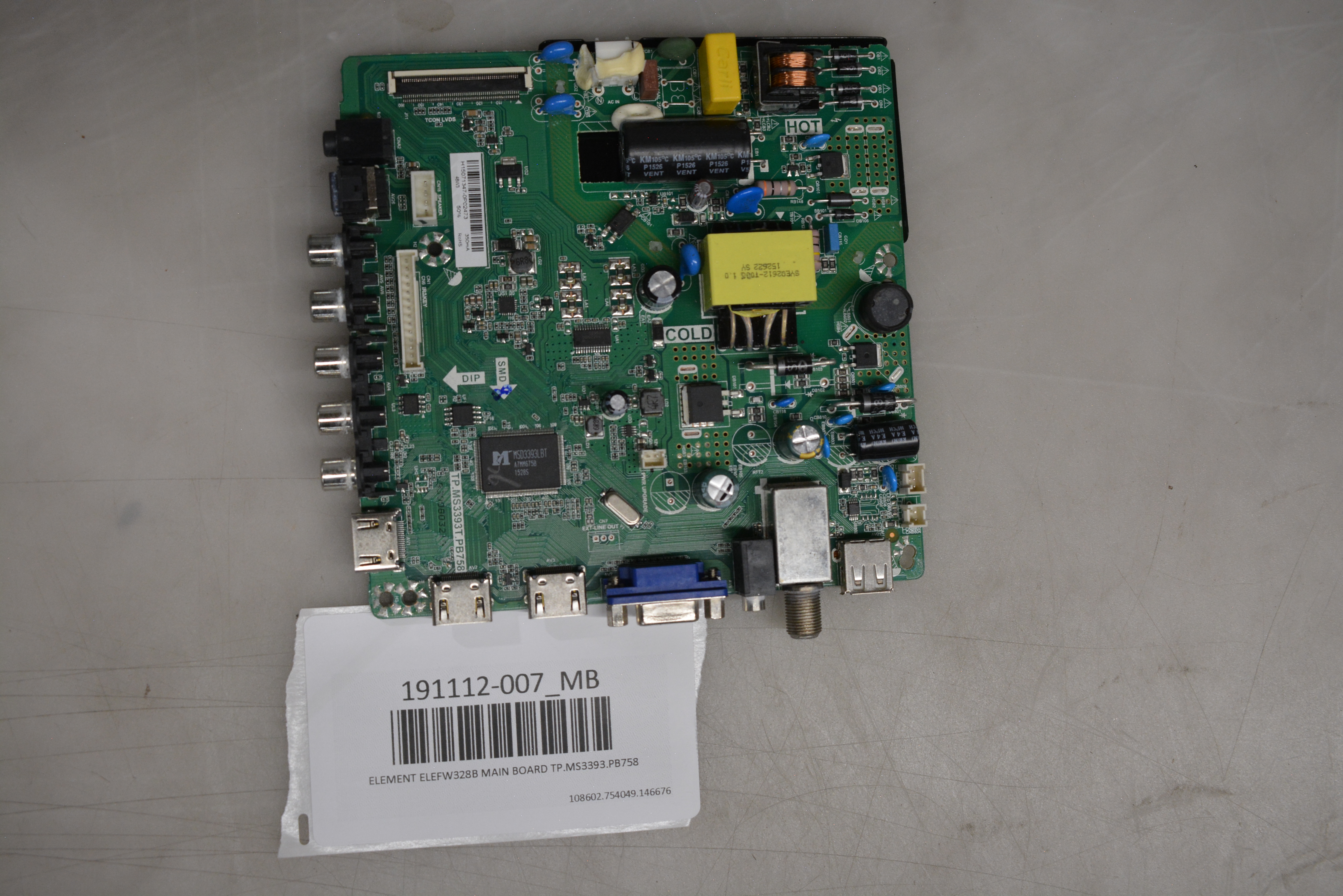 ELEMENT ELEFW328B MAIN BOARD TP.MS3393.PB758 | eBay