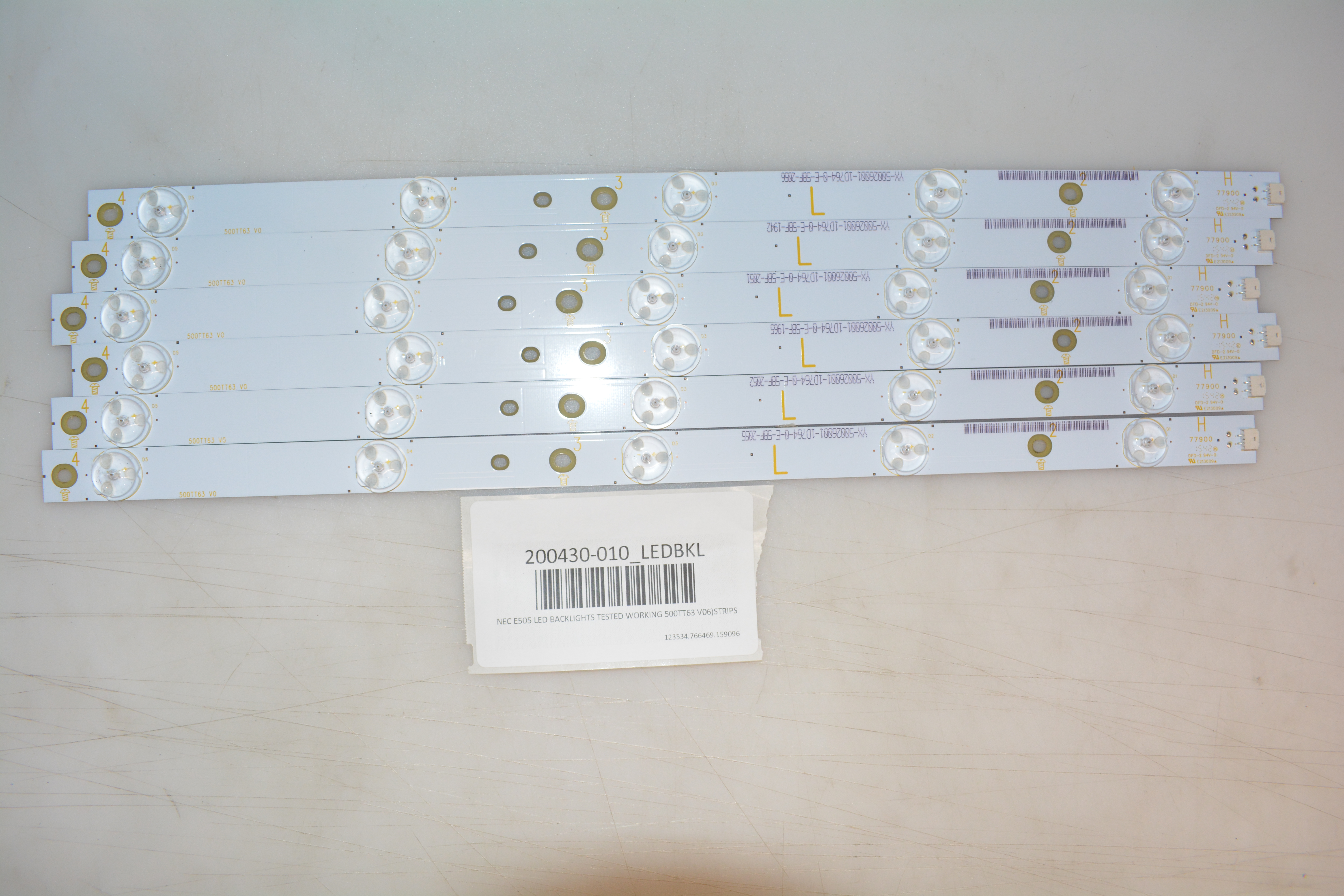 NEC E505 LED BACKLIGHTS TESTED WORKING 500TT63 V06)STRIPS | eBay