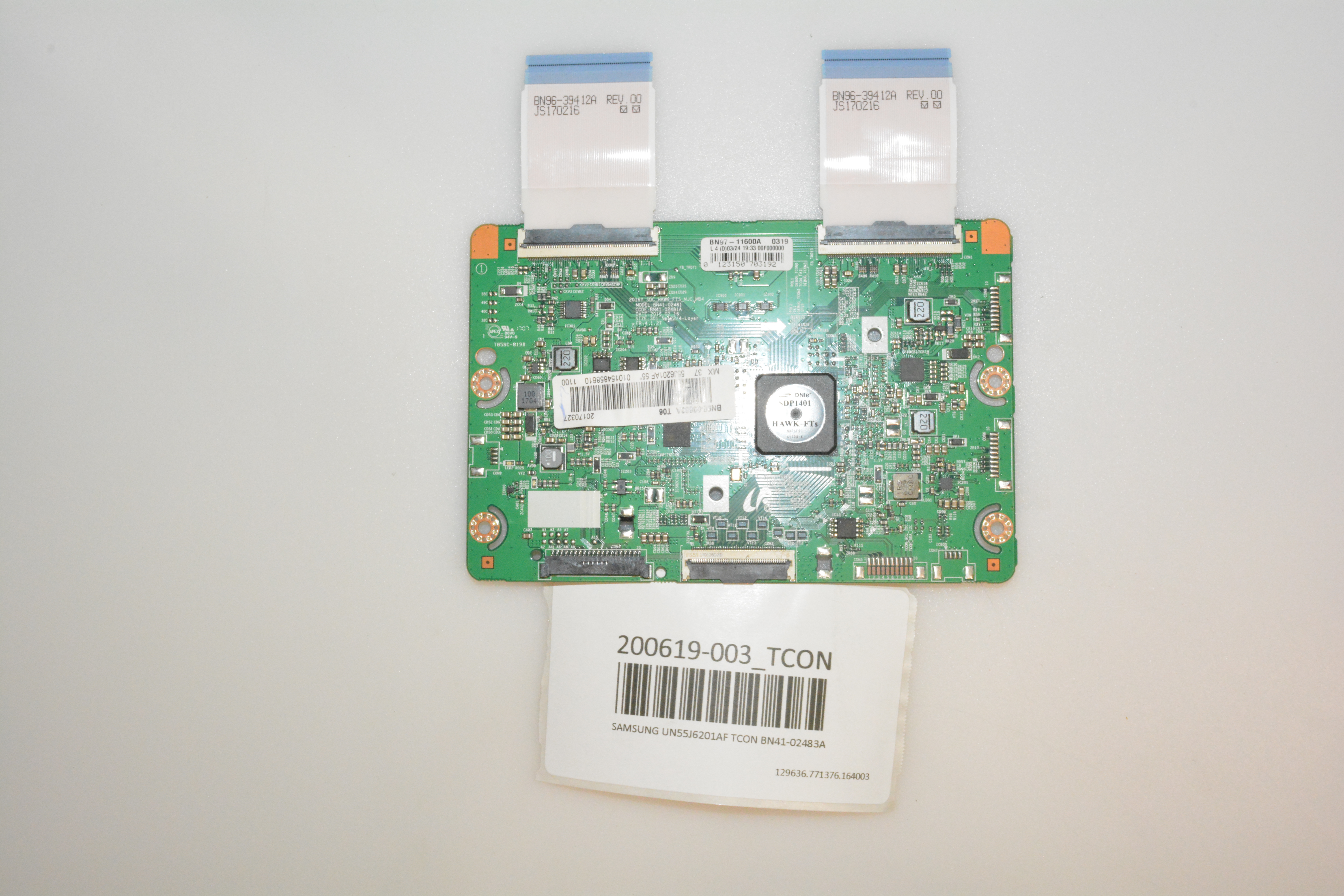 SAMSUNG UN55J6201AF TCON BN41-02483A | eBay