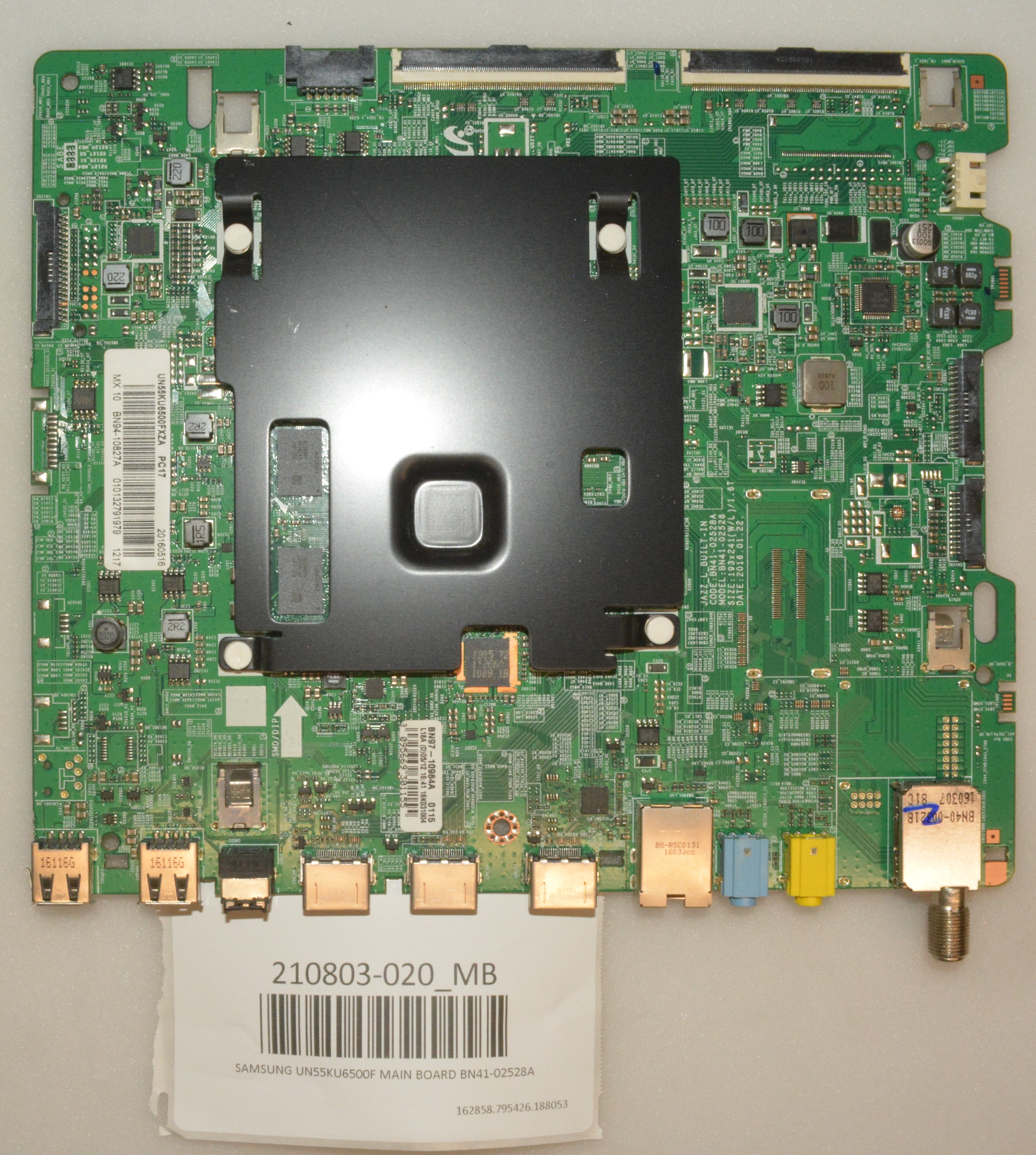 SAMSUNG UN55KU6500F MAIN BOARD BN41-02528A | eBay