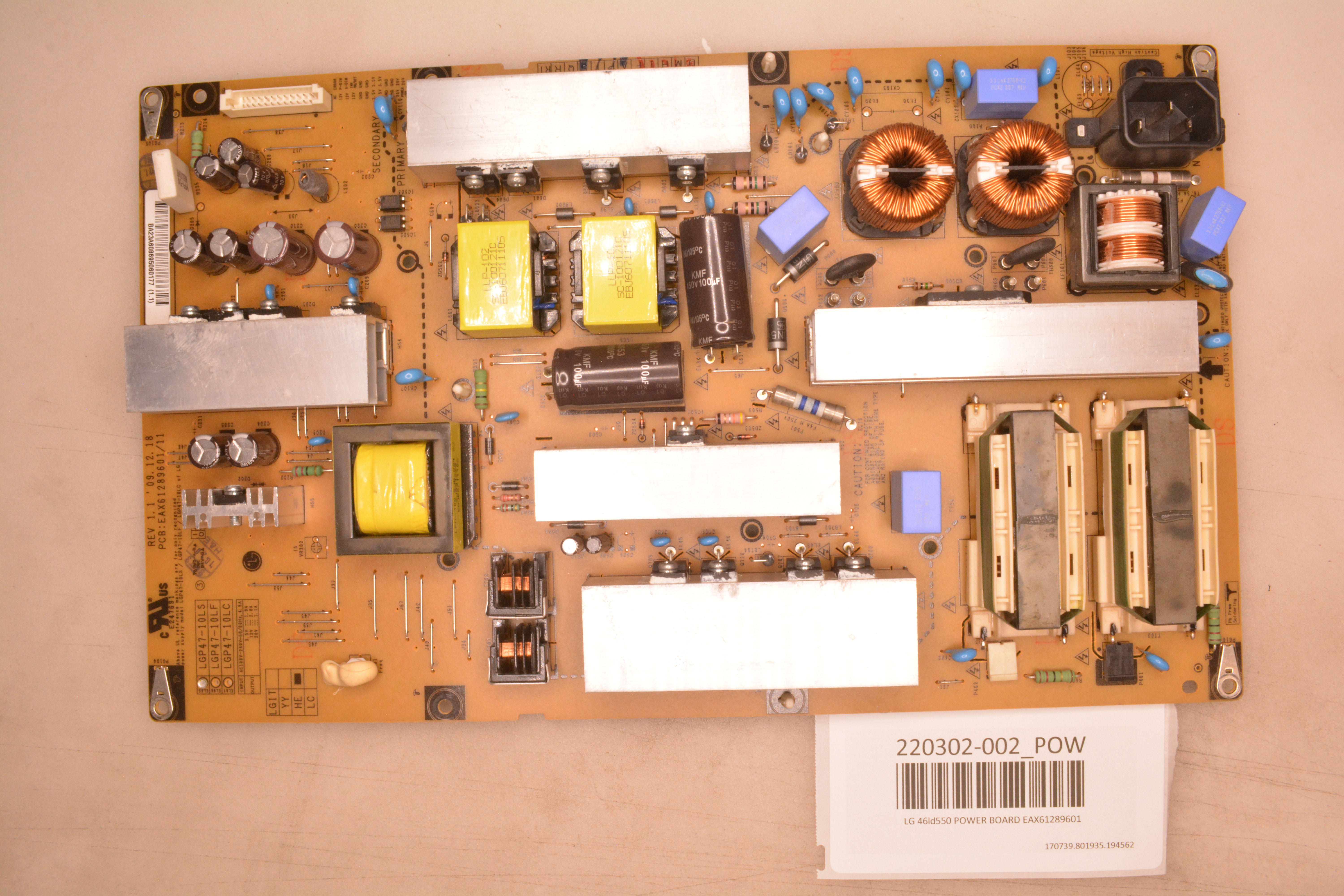 LG 46LD550 POWER BOARD EAX61289601 | eBay