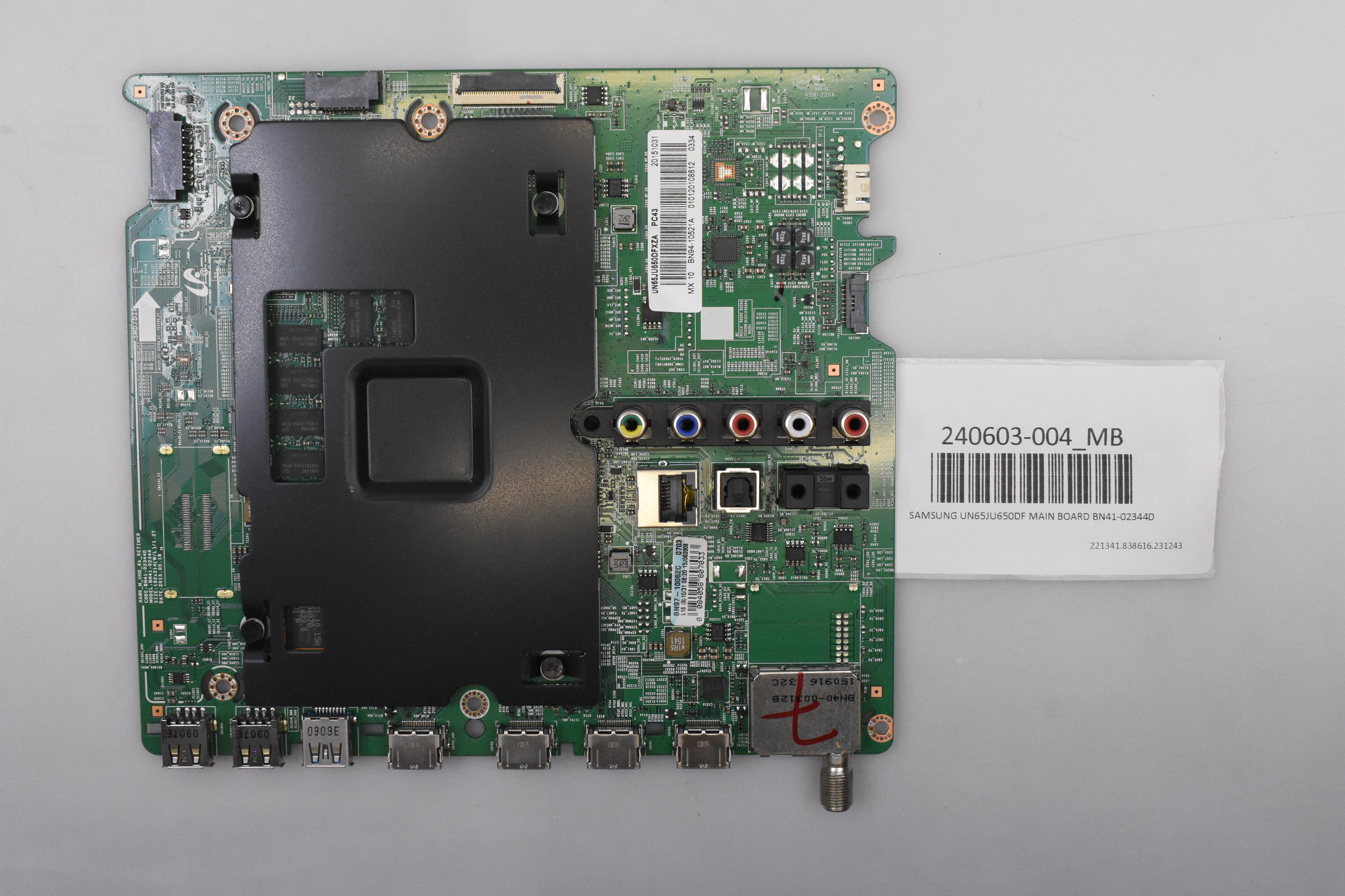 SAMSUNG UN65JU650DF MAIN BOARD BN41-02344D | eBay