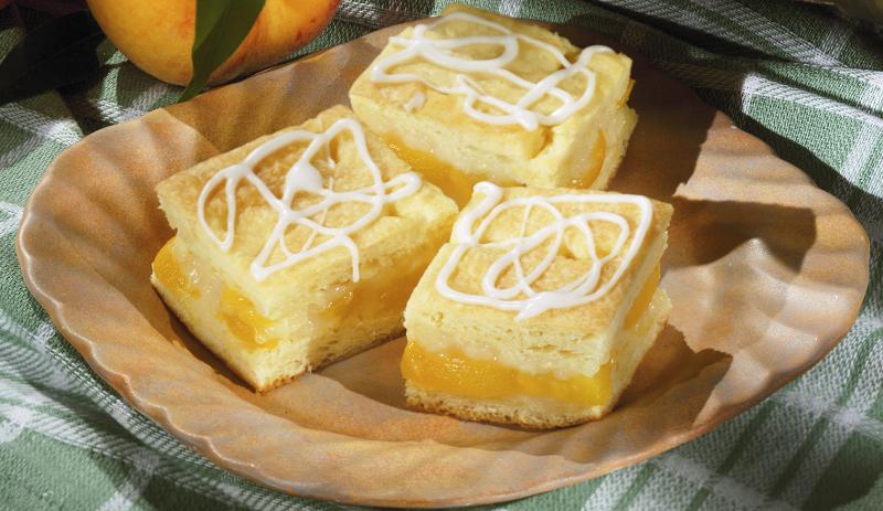 Frosted Peach Squares