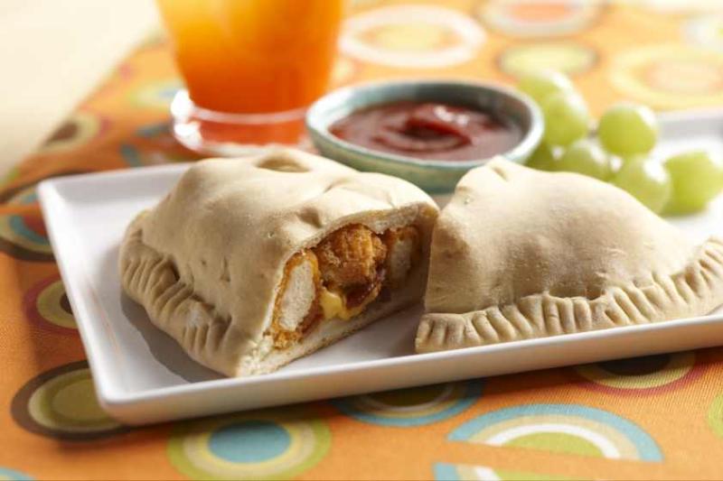 Popcorn Chicken and Bacon Calzone