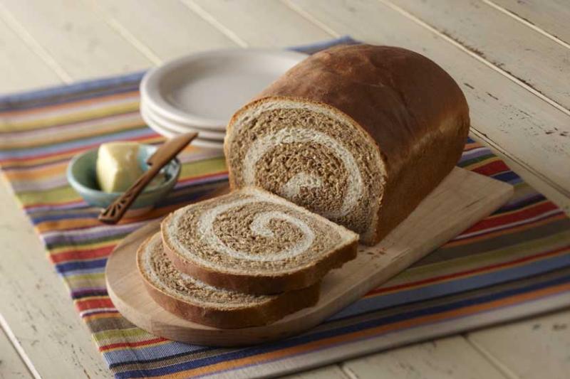 Spiral of Flax Bread