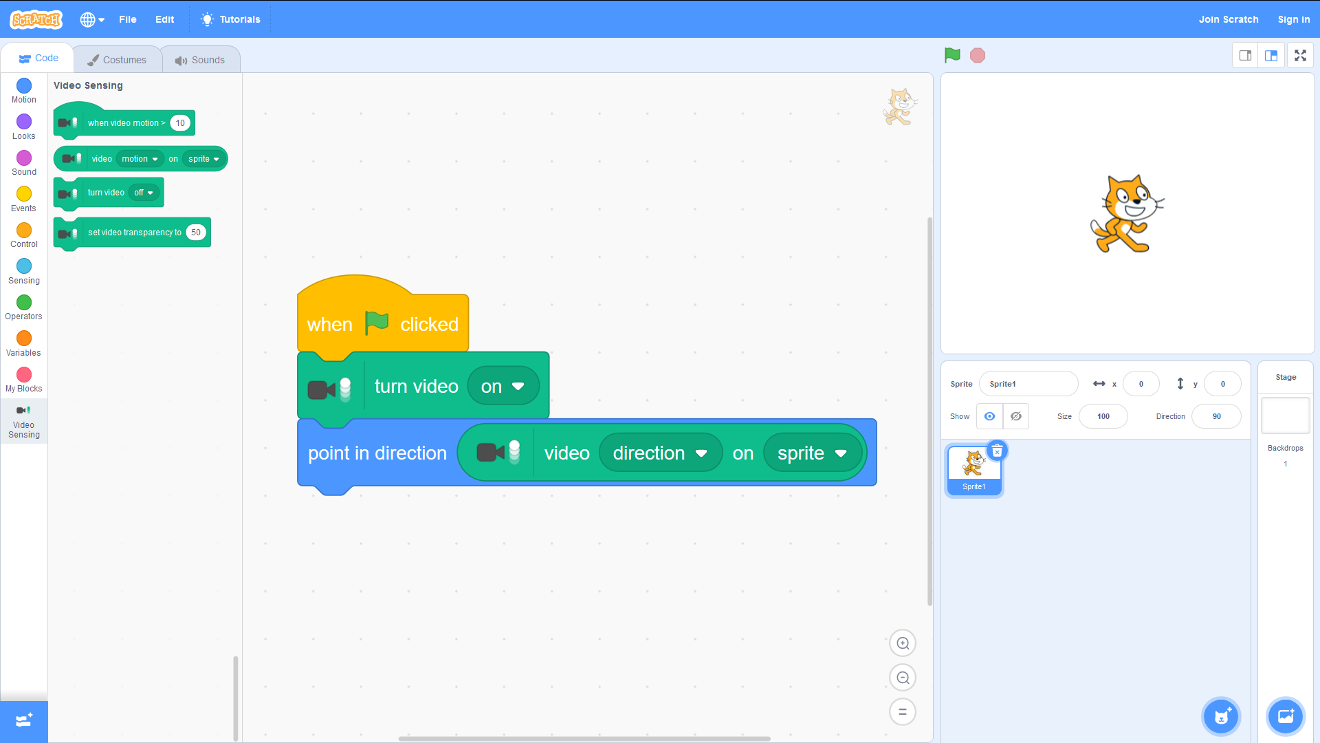 FLLCasts | Direction detection with Scratch camera