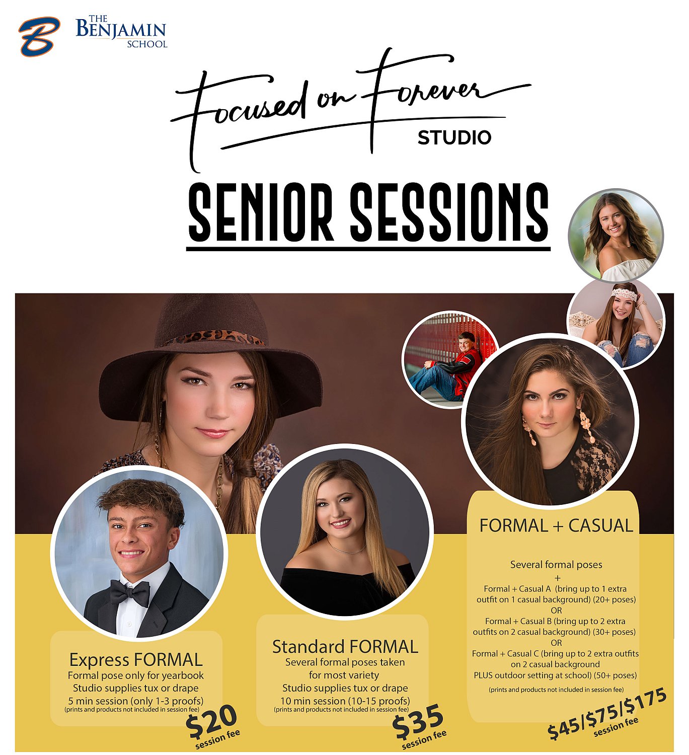 The Benjamin School Senior Sessions- July 29 2025 - Book Now - Focused ...