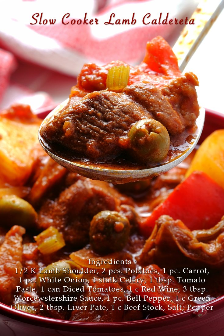 Slow Cooker Lamb Caldereta