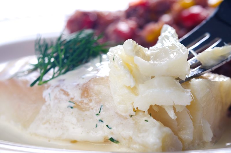 Sous Vide Cod Loins in White Wine Dill Sauce