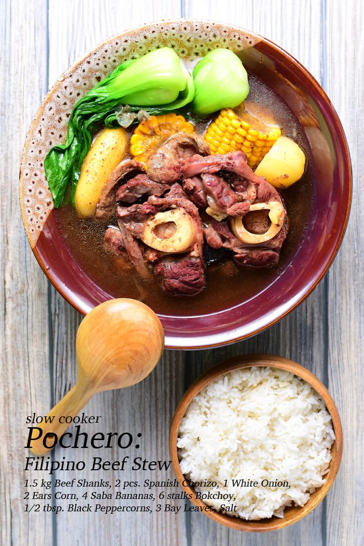 Slow Cooker Pochero (Filipino Beef Stew)