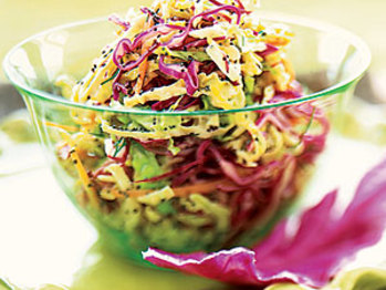 Confetti Slaw With Poppy Seed Dressing Recipe from MyRecipes on FoodPair
