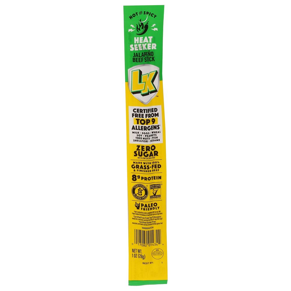 Lorissas Kitchen Heat Seeker Jalapeno Beef Sticks, 1 Ounce -- 12 per case