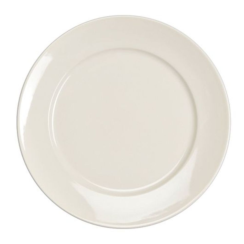 Homer Laughlin RE21 10.75 inch China Rolled Edge Plate, 12 Count