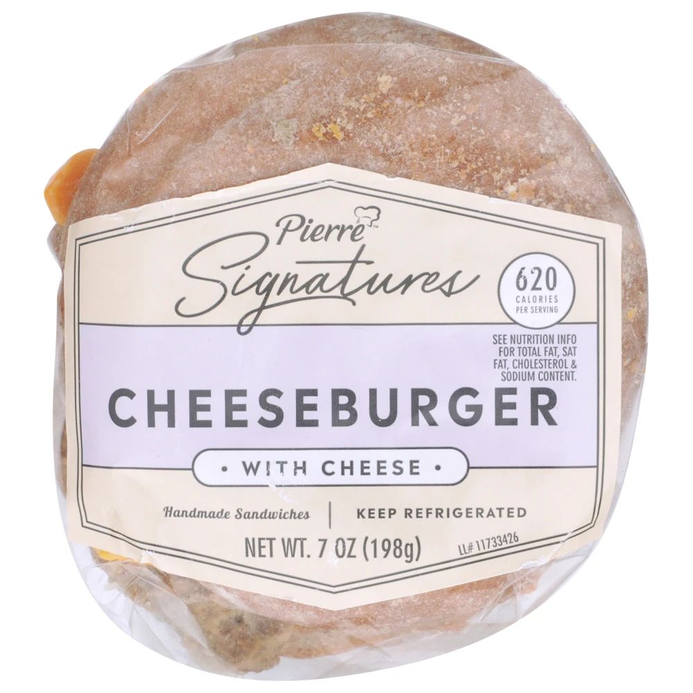 Pierre Signatures Cheeseburger, 7 Ounce -- 12 per case