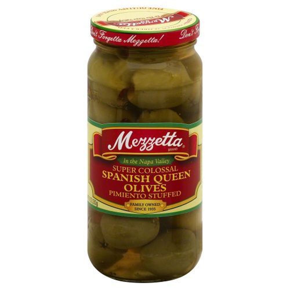 Mezzetta Super Colossal Pimiento Stuffed Spanish Queen Olives, 10 Ounce ...