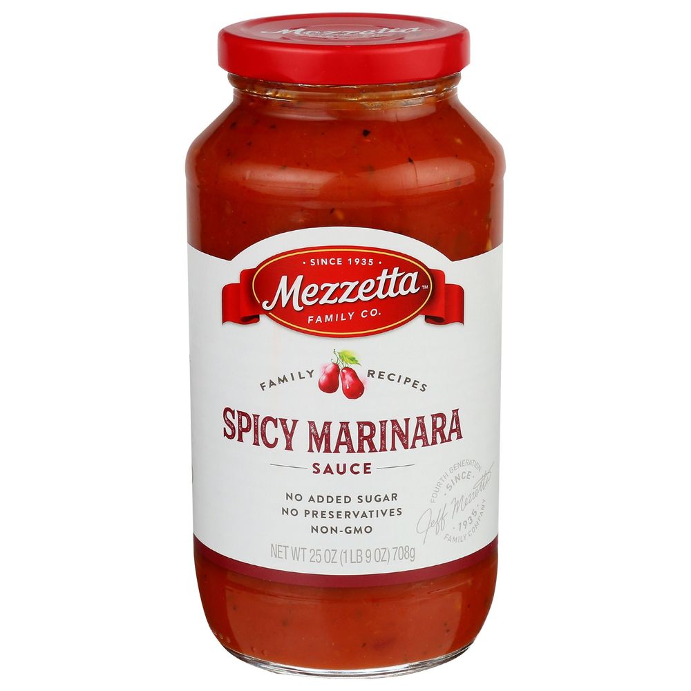 Mezzetta Homemade Spicy Marinara Sauce, 25 Ounce -- 6 per case