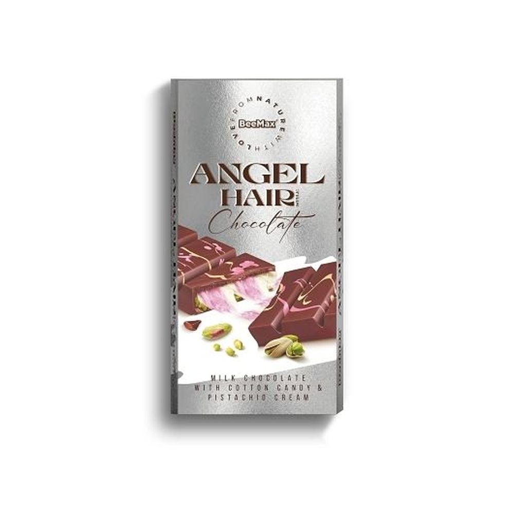 Beemax Angel Hair Milk Chocolate with Cotton Candy and Pistachio Cream ...