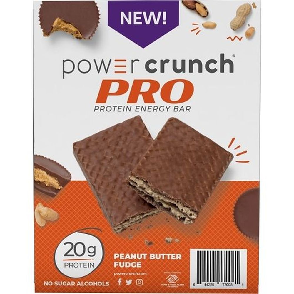 Power Crunch Peanut Butter Fudge Protein Energy Bar, 2 Ounce -- 24 per case