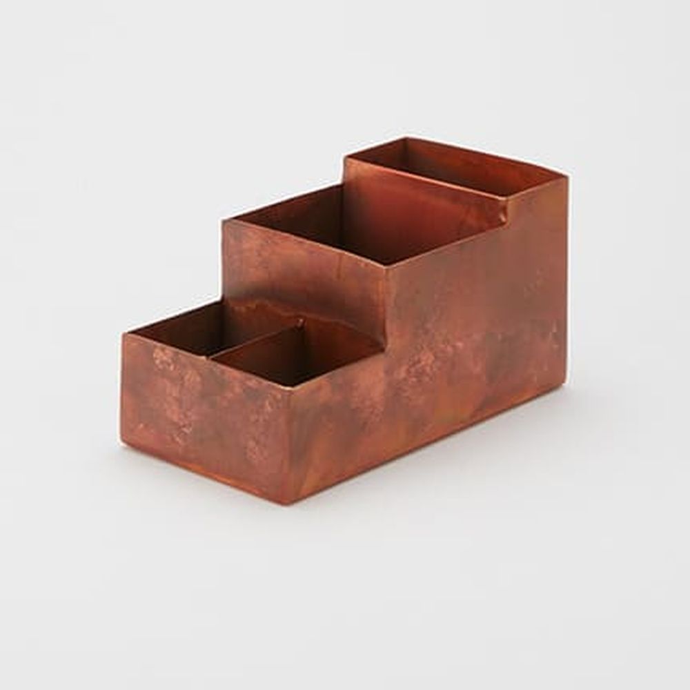 American Metalcraft Antique Copper Stainless Steel Coffee Caddy, 8 x 4 ...