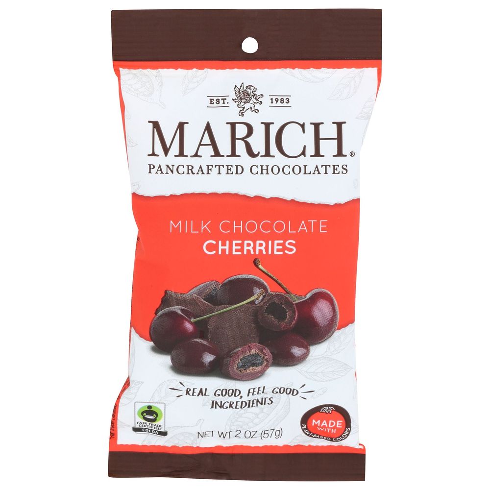 Marich Milk Chocolate Cherries, 2 Ounce -- 12 per case