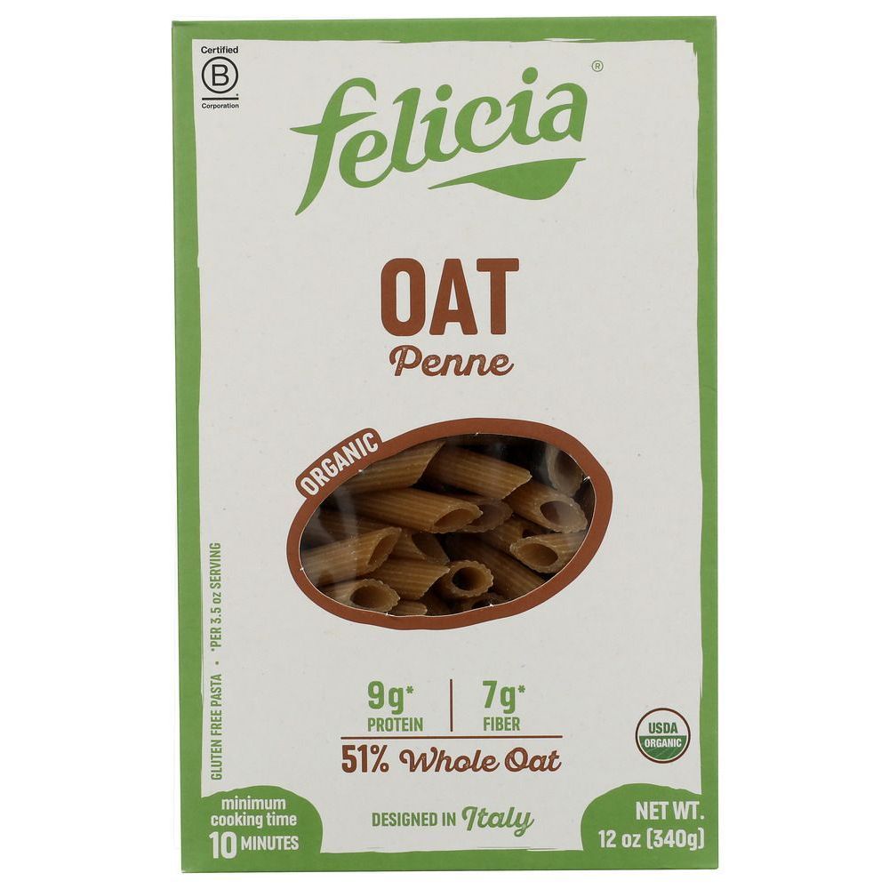Felicia Organic Oat Penne Pasta, 12 Ounce -- 6 per case