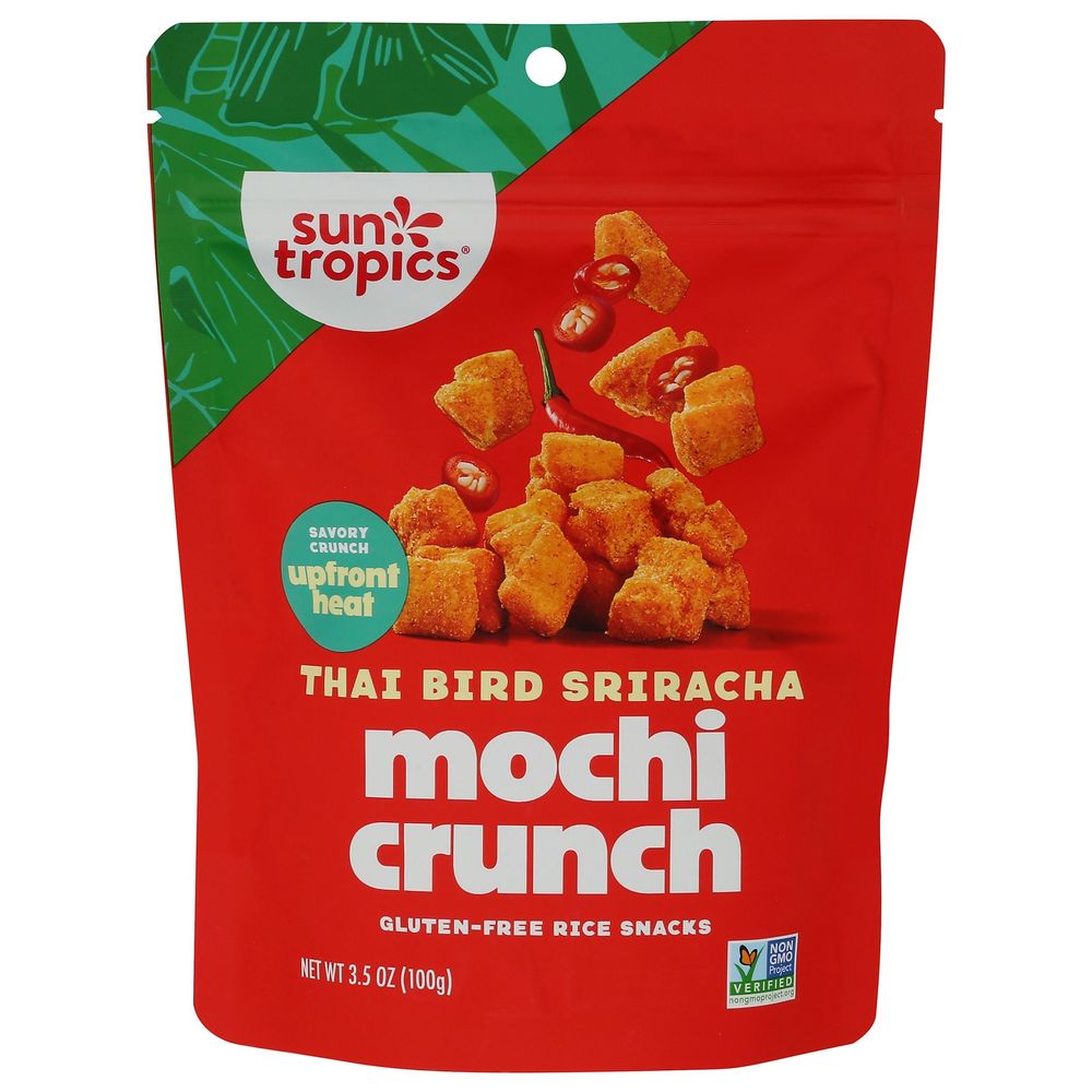 Sun Tropics Thai Bird Sriracha Mochi Crunch Rice Snack Bites, 3.5 Ounce ...