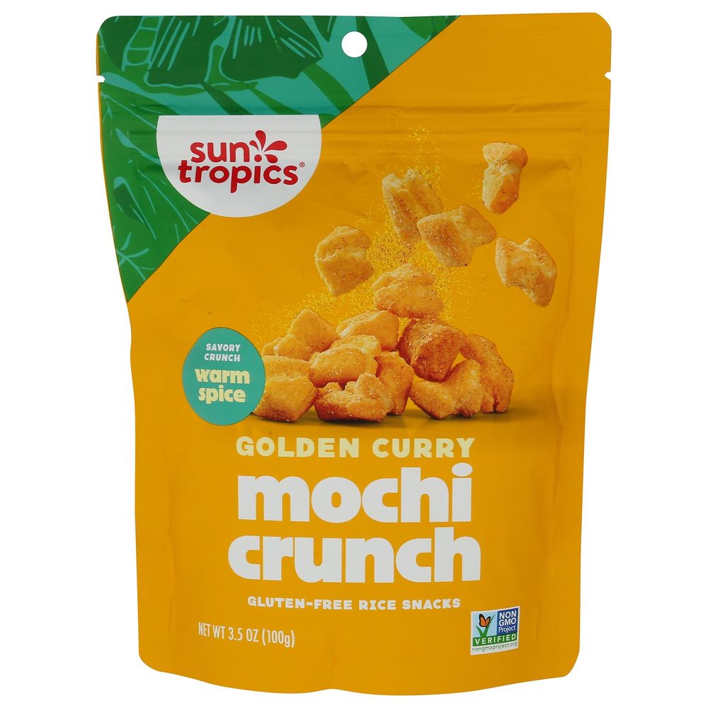 Sun Tropics Golden Curry Mochi Crunch Rice Snack Bites, 3.5 Ounce -- 6 ...