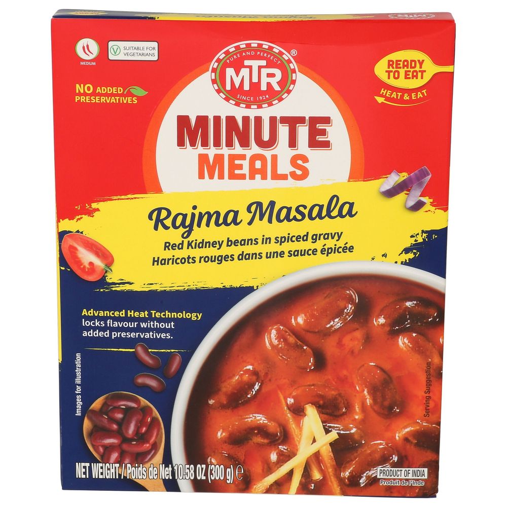 MTR Ready To Eat Minute Meals Rajma Masala, 10.5 Ounce -- 20 per case