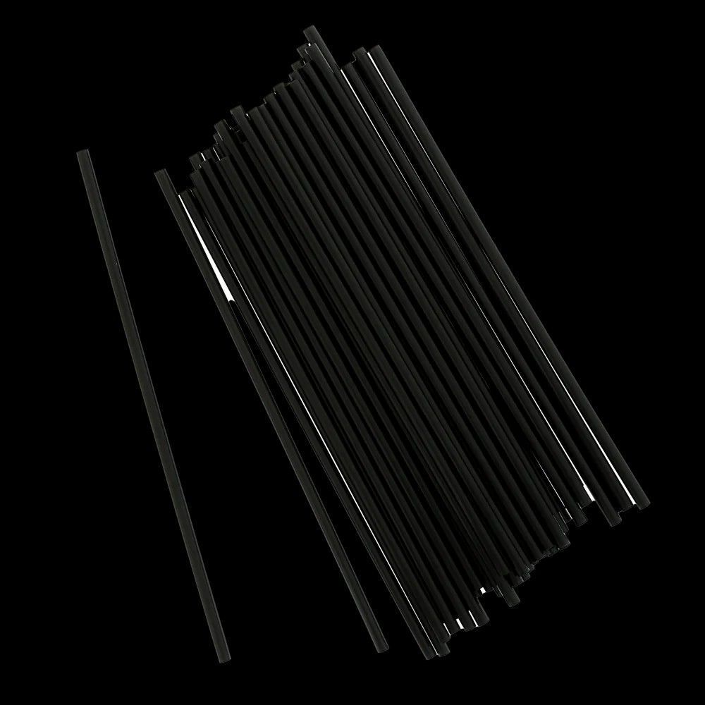 AmerCareRoyal Black Polypropylene Unwrapped Stirrer Straw, 5 inch ...