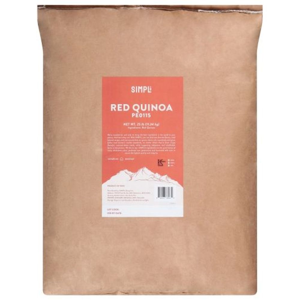 Simpli Red Quinoa - Bulk, 25 Pound