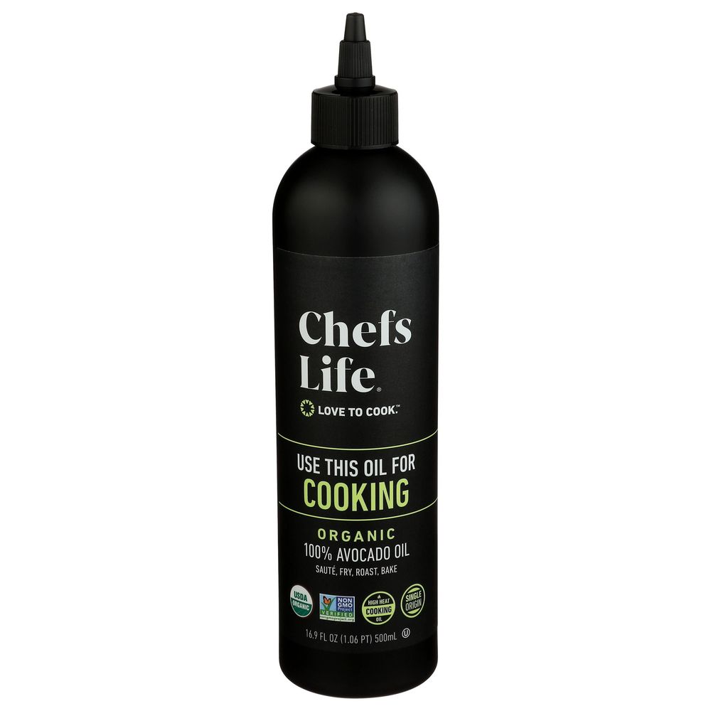 Chefs Life Organic Avocado Cooking Oil, 16.9 Ounce Squeeze Bottle -- 6 ...