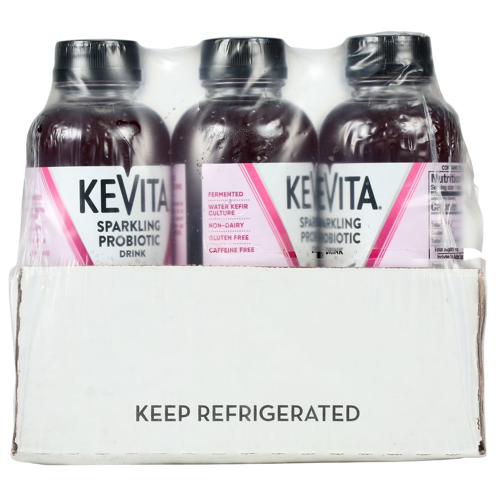 Kevita Organic Pomegranate Sparkling Probiotic Drink, 15.2 Fluid Ounce -- 6 per case. - Walmart.com