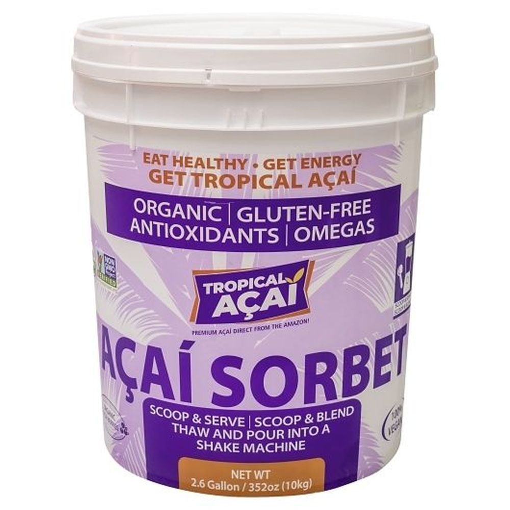 Tropical Acai Organic Acai Sorbet, 2.6 Gallon Bucket | FoodServiceDirect
