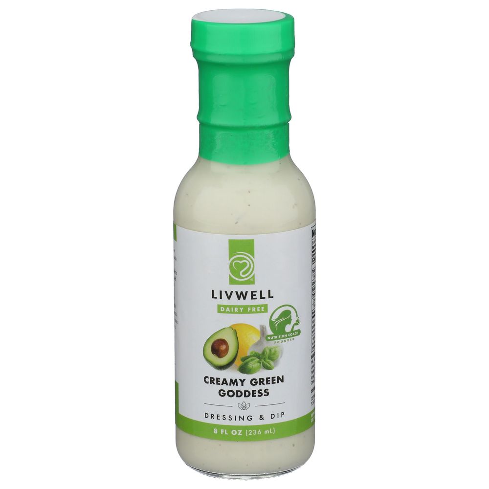 Livwell Creamy Green Goddess Dressing and Dip, 8 Ounce -- 6 per case