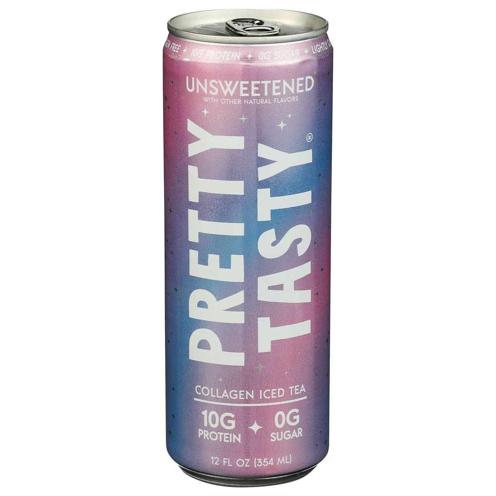 Pretty Tasty Original Black Ready To Drink Collagen Iced Tea, 12 Fluid ...