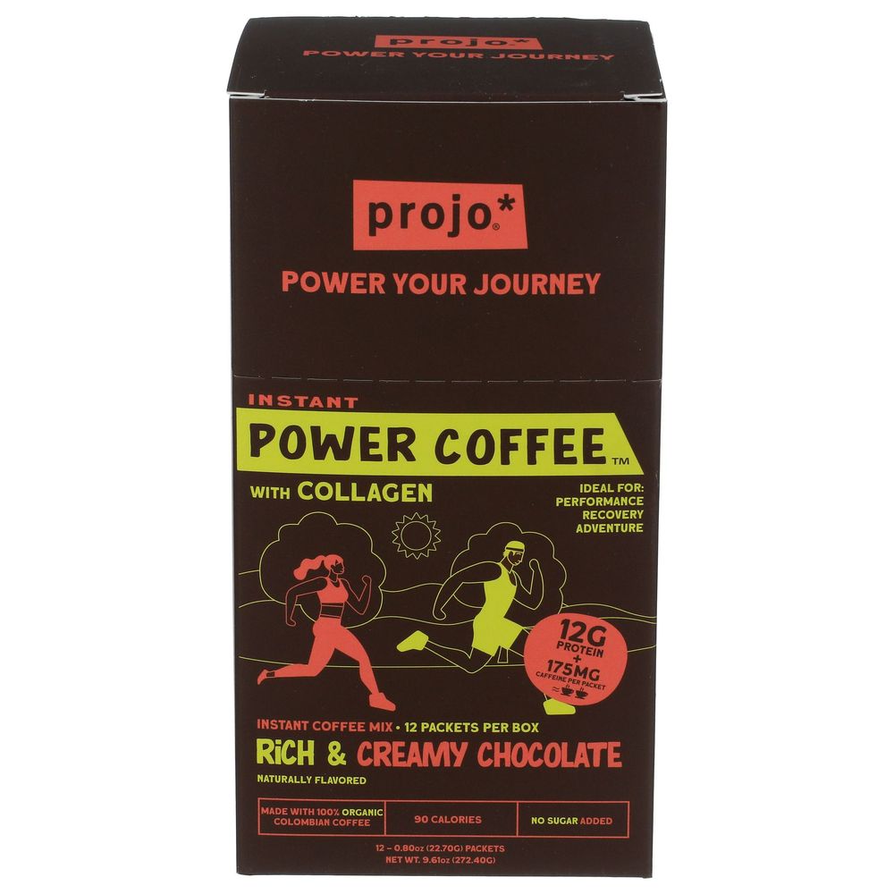 Projo Rich and Creamy Chocolate Instant Coffee with Collagen, 9.31 ...