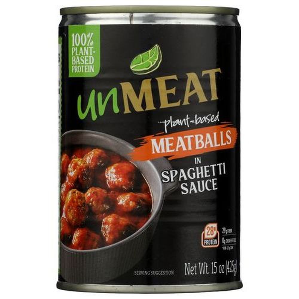 Unmeat Plant Based Meatballs in Spaghetti Sauce, 15 Ounce -- 12 per case