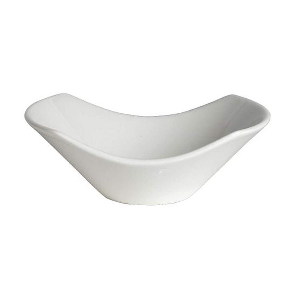 Steelite Taste Alumina Vitrified 9 Ounce Scoop Bowl, 12 Count