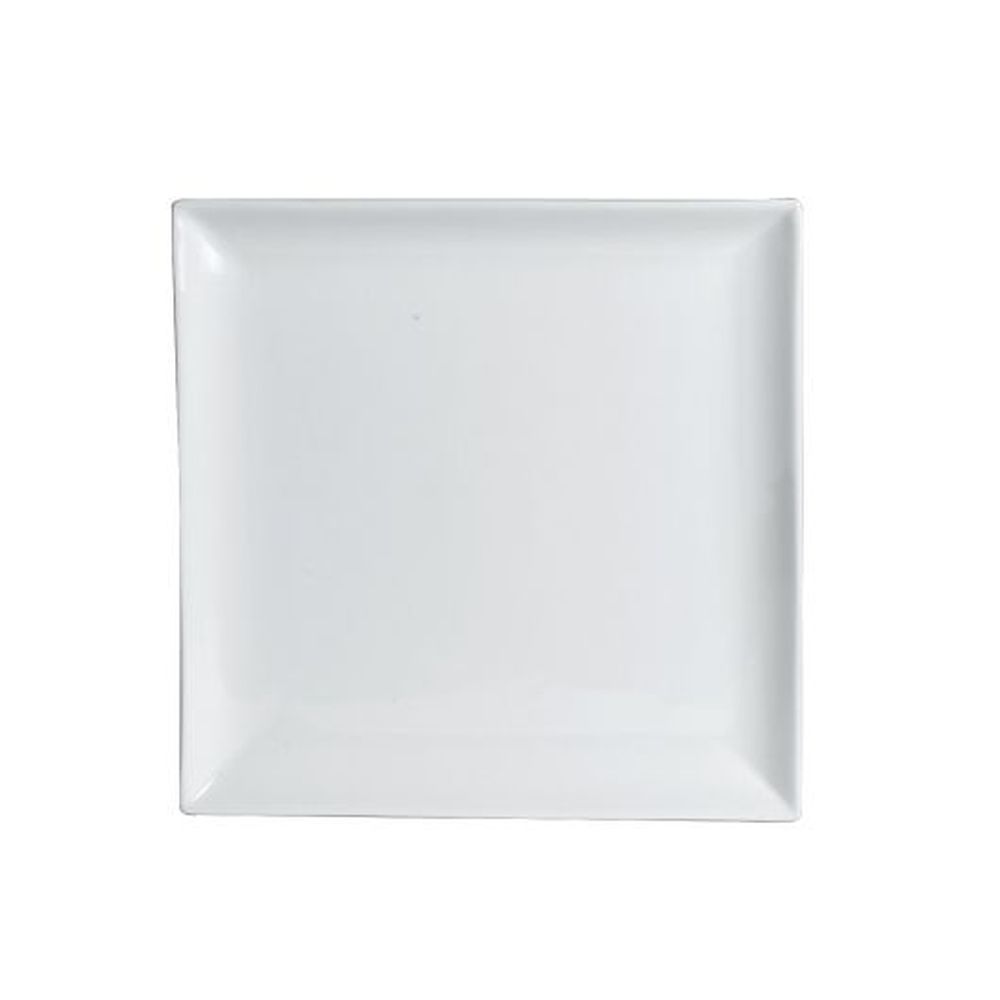 Varick Pub Porcelain 12 inch Square Plate, 12 Count