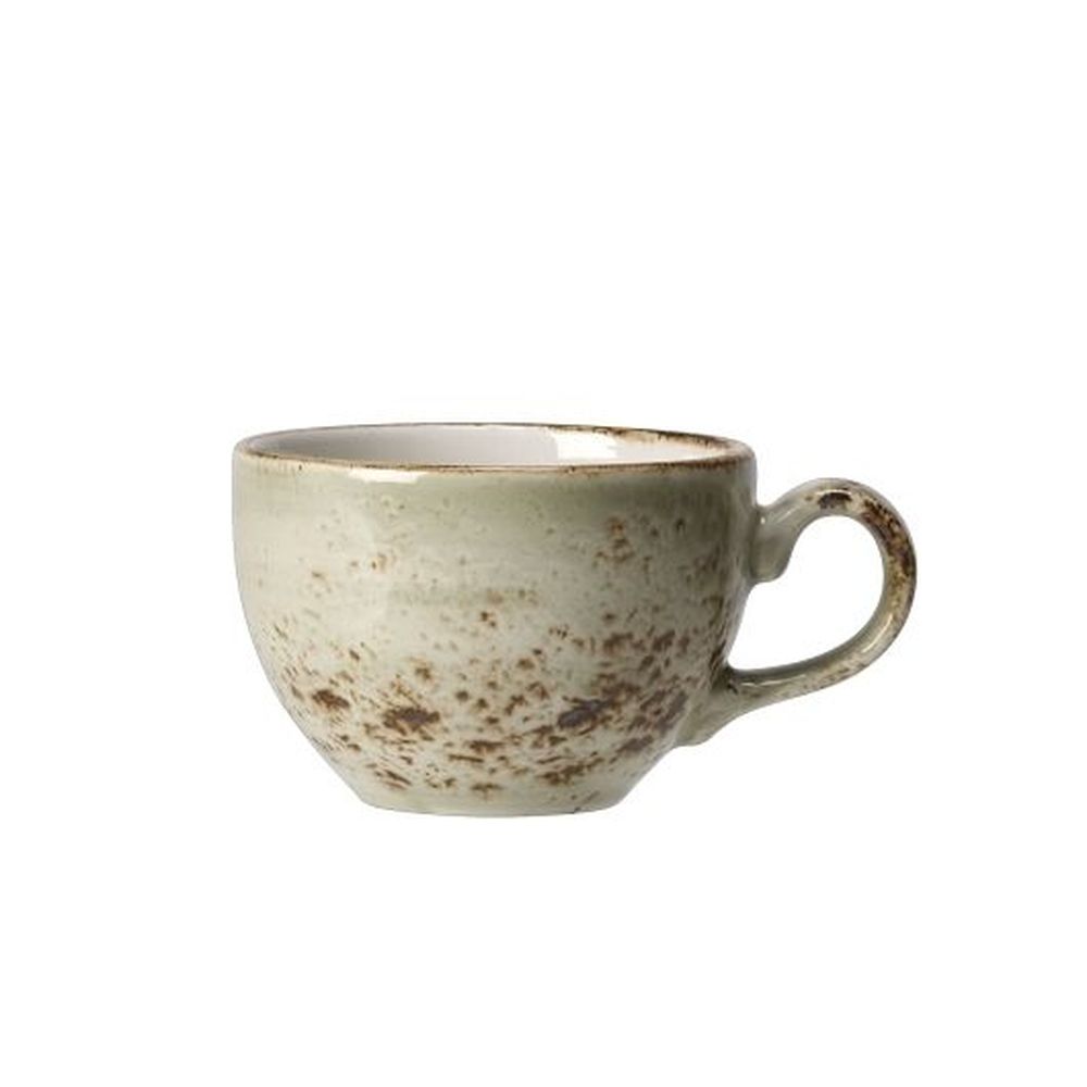 Steelite Craft Green Alumina Vitrified 16 Ounce Low Cup, 12 Count