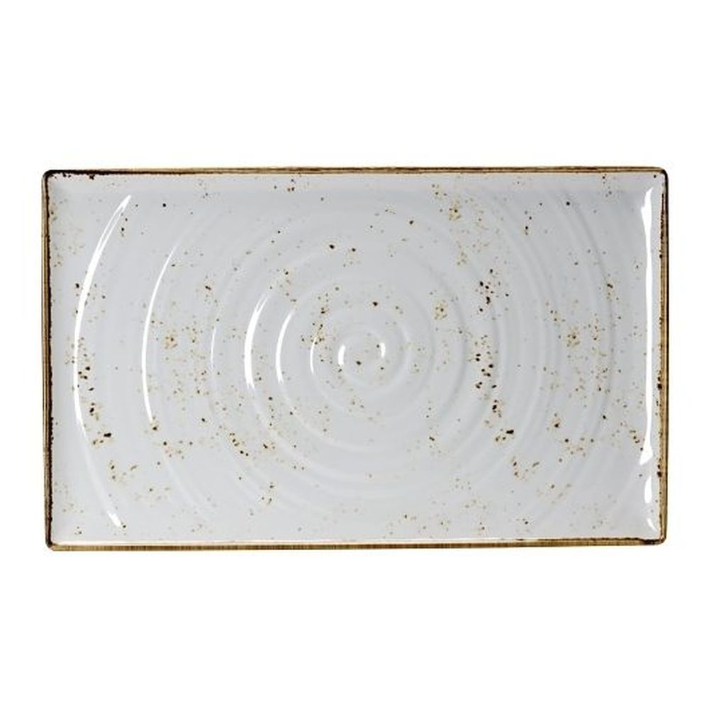 Creations Gastronorm Craft Melamine White 1/1 Rectangle Platter, 21 inch